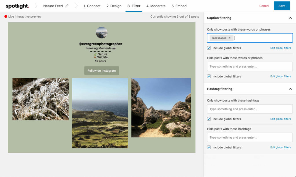How to Filter and Moderate an Instagram Feed in 2 Steps • Spotlight