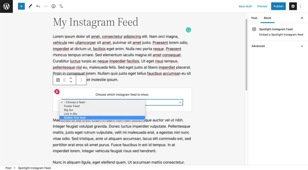 How to Design a Mobile-First Instagram Feed for Your Website • Spotlight