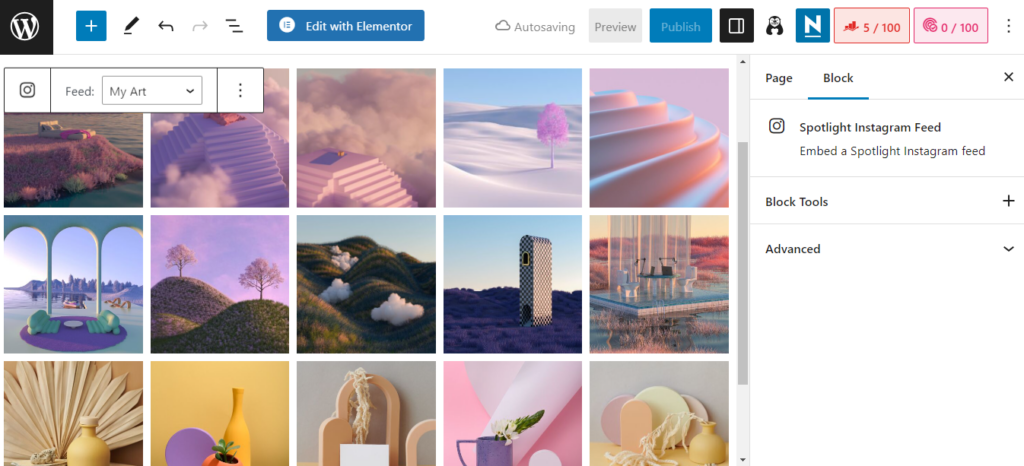 How to Create an Online Portfolio with Instagram Feeds (In 3 Steps) • Spotlight
